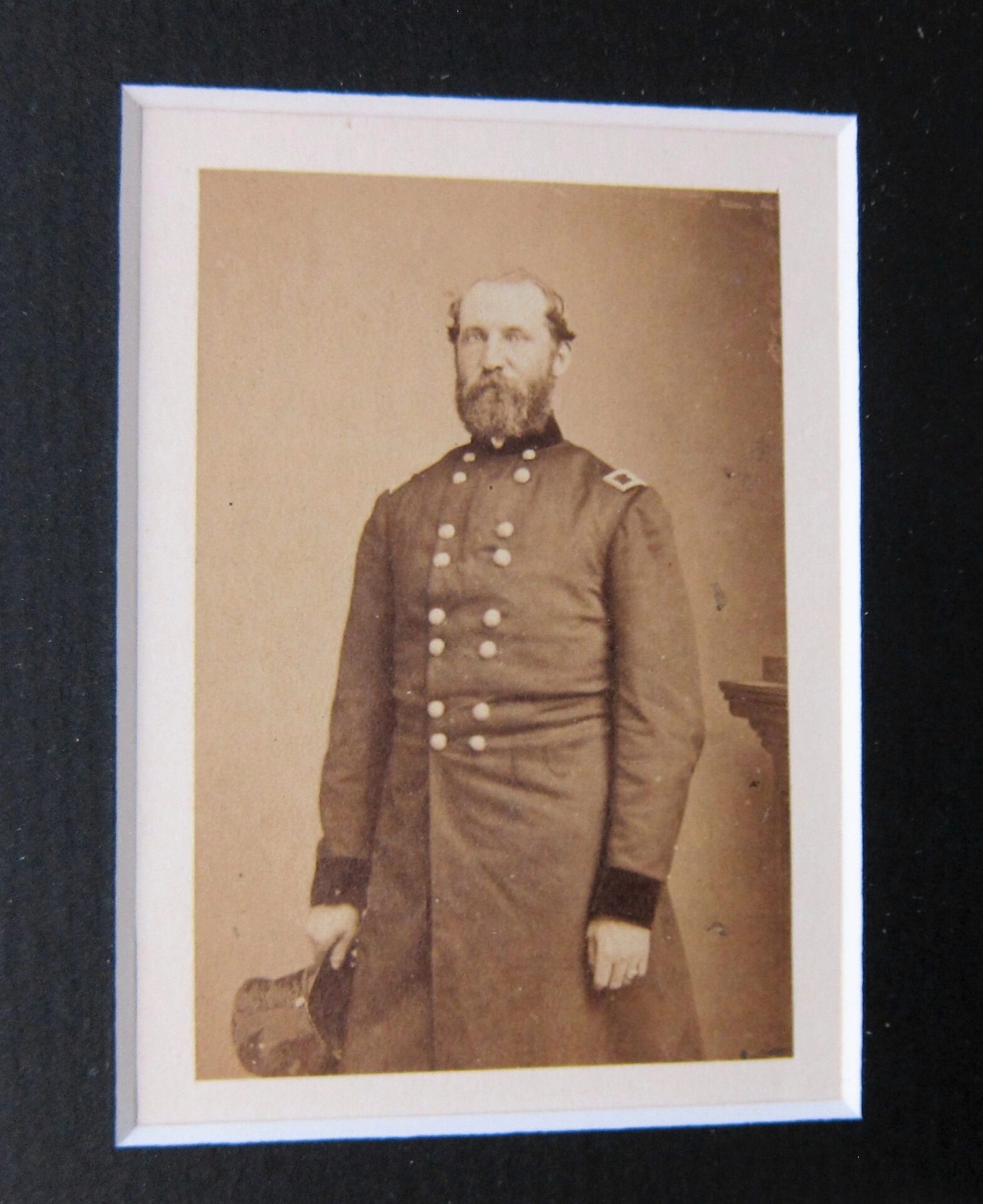 Framed CDV and Signature of General John Foster / SOLD - Union Drummer Boy