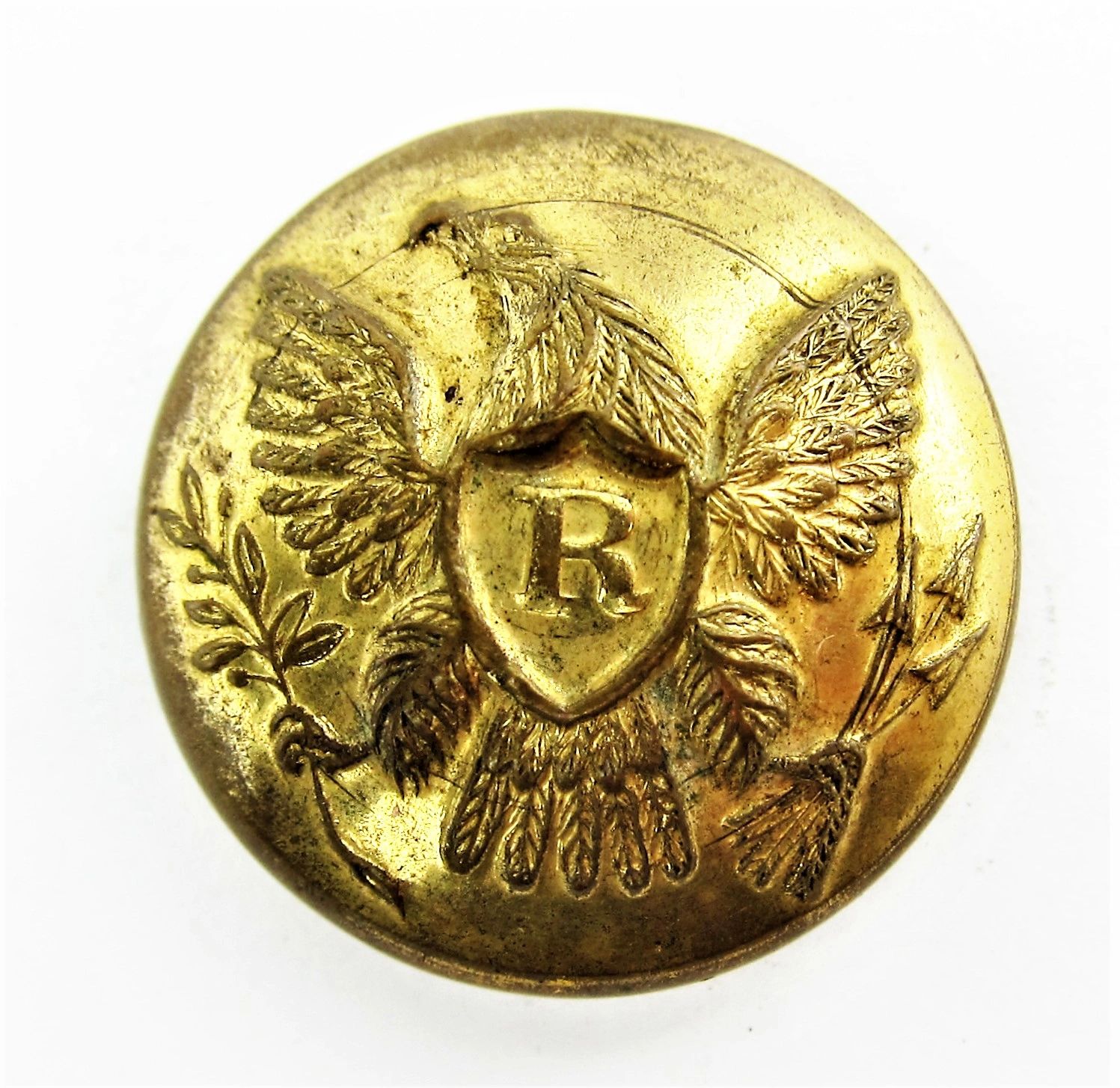 Federal Riflemen Button / Sold - Union Drummer Boy