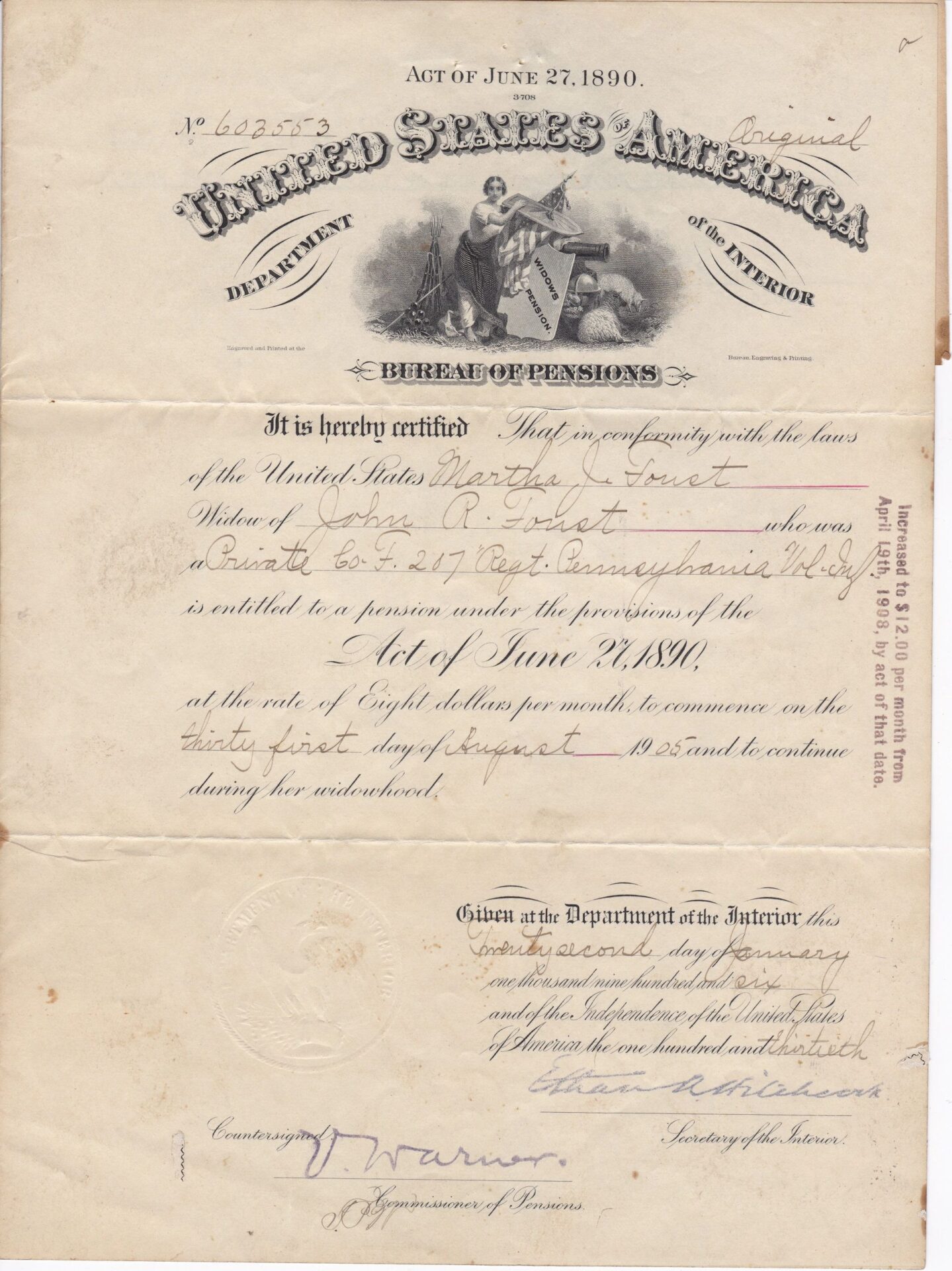 John R. Foust - 207th Pennsylvania Infantry / Sold - Union Drummer Boy