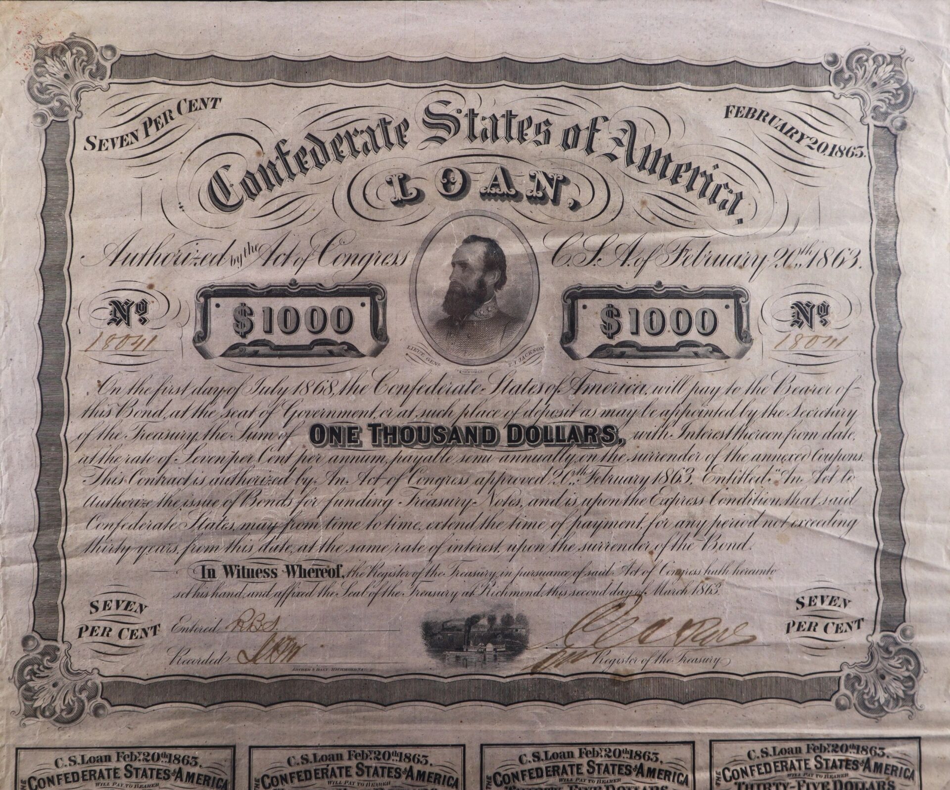 Stonewall Jackson Bond / SOLD - Union Drummer Boy
