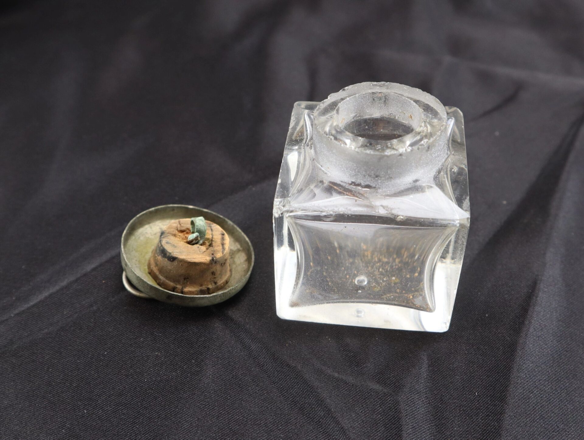 Glass Inkwell / Sold - Union Drummer Boy