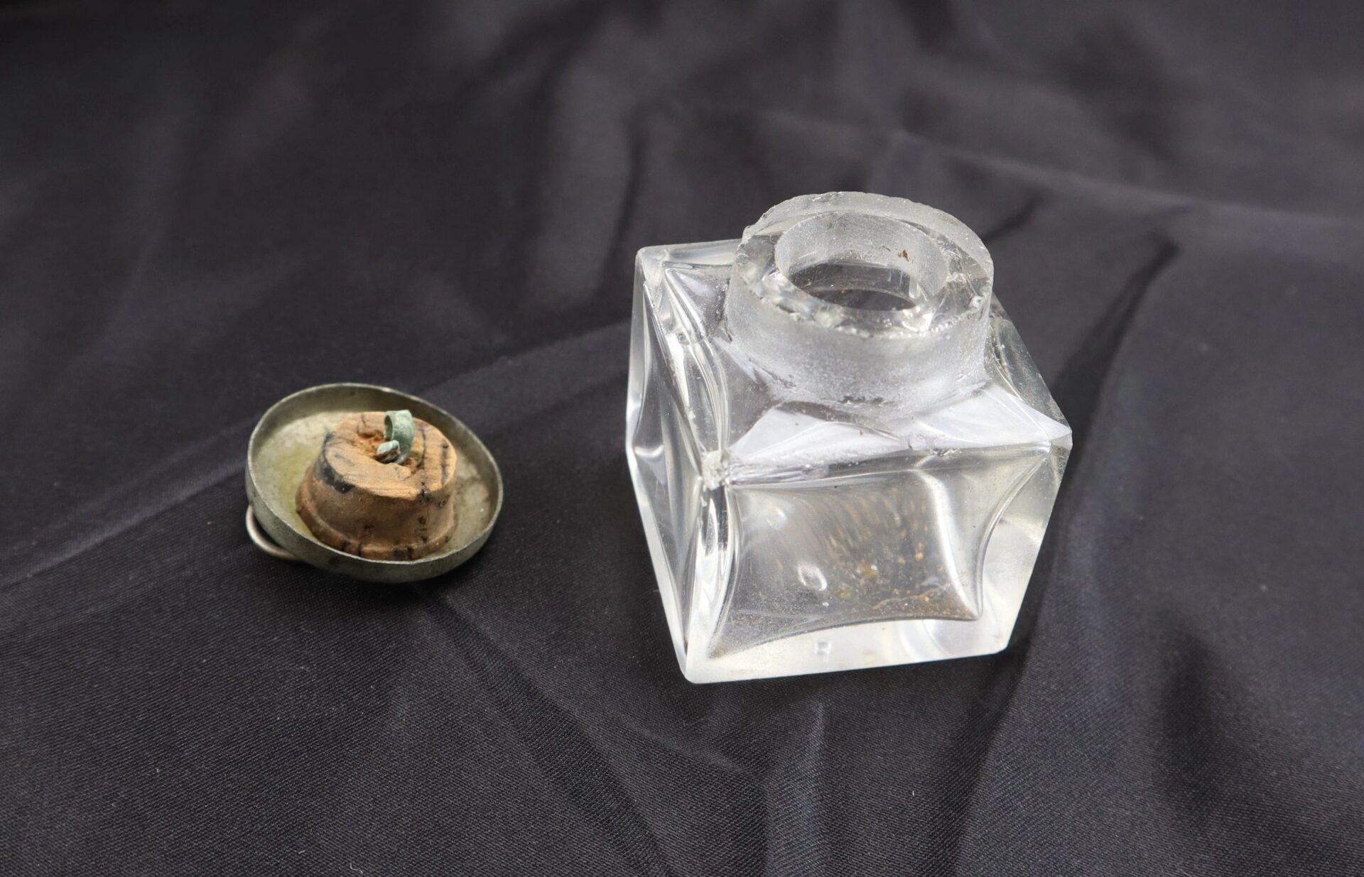 Glass Inkwell / Sold - Union Drummer Boy