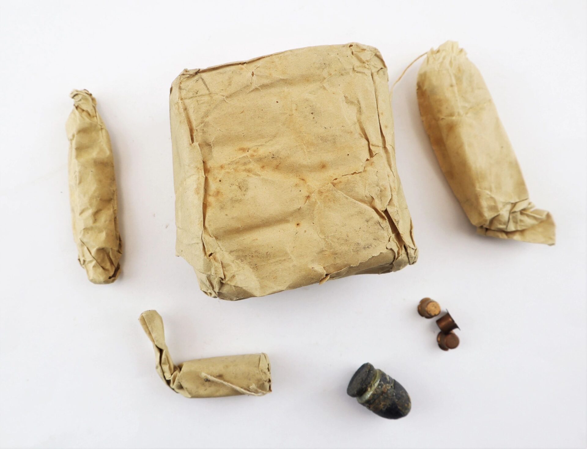 Contents of a Civil War Paper Cartridge Pack / SOLD - Union Drummer Boy