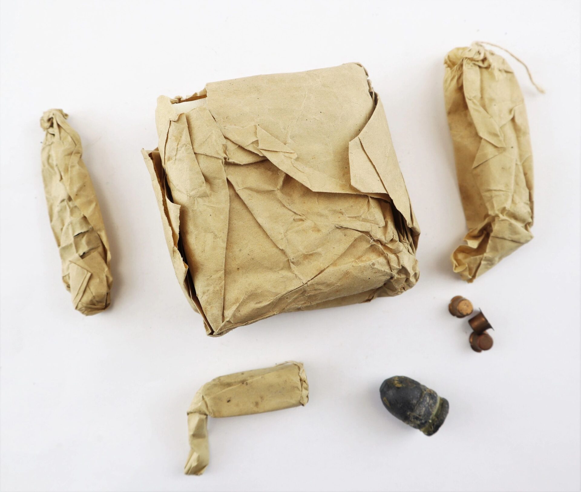 Contents of a Civil War Paper Cartridge Pack / SOLD - Union Drummer Boy