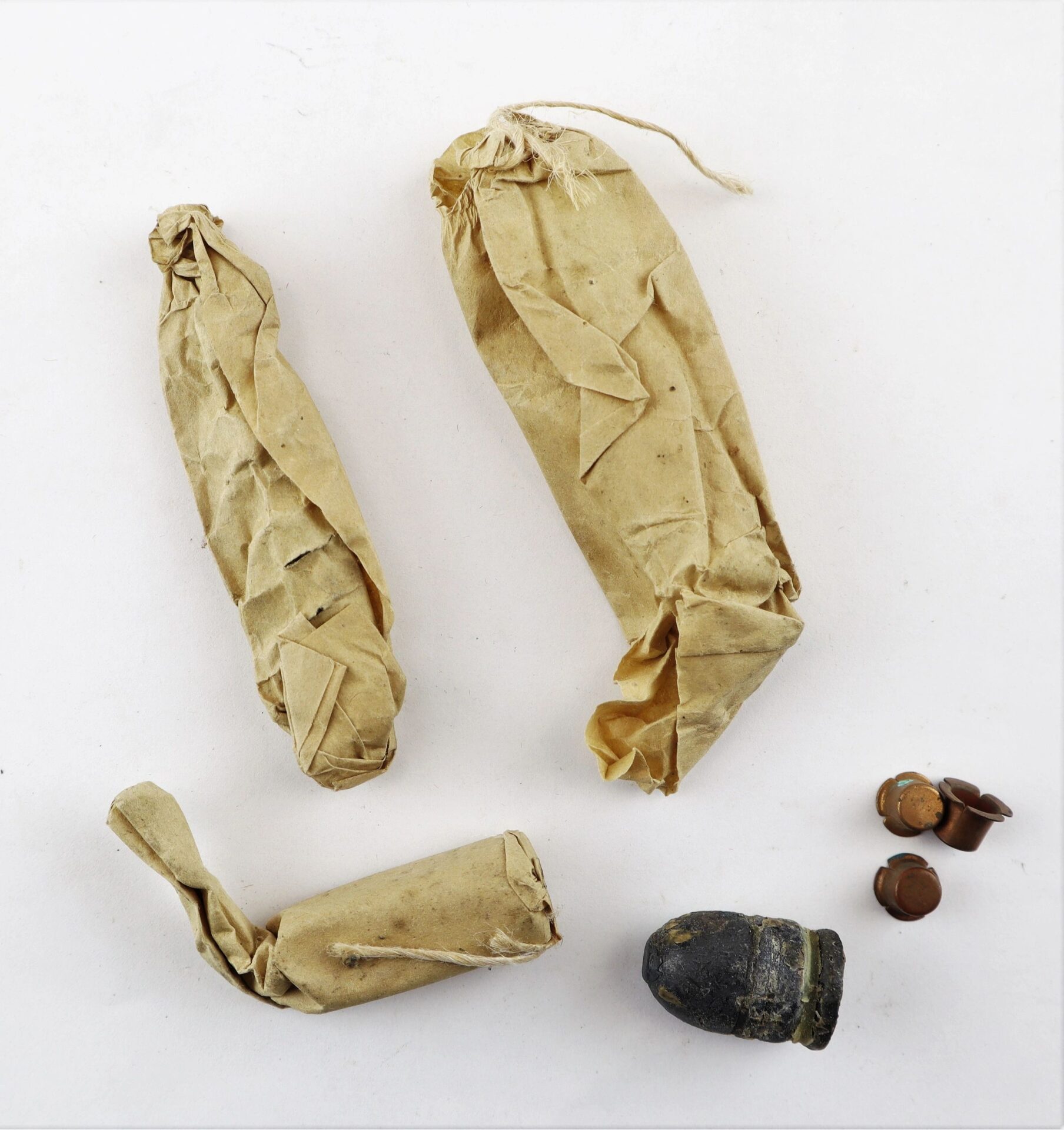 Contents of a Civil War Paper Cartridge Pack / SOLD - Union Drummer Boy