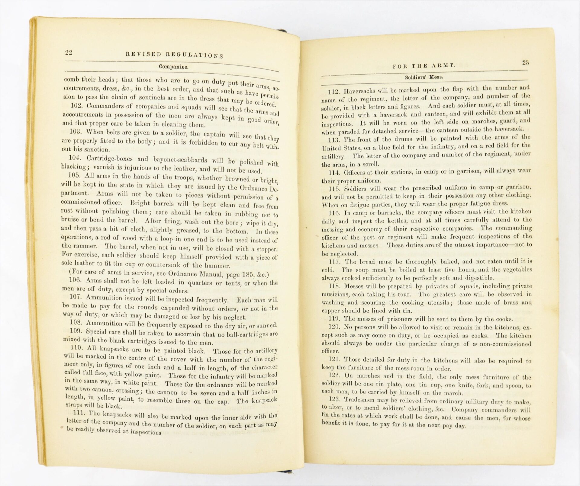 Revised Regulations for the Army of the United States, 1861 Identified ...