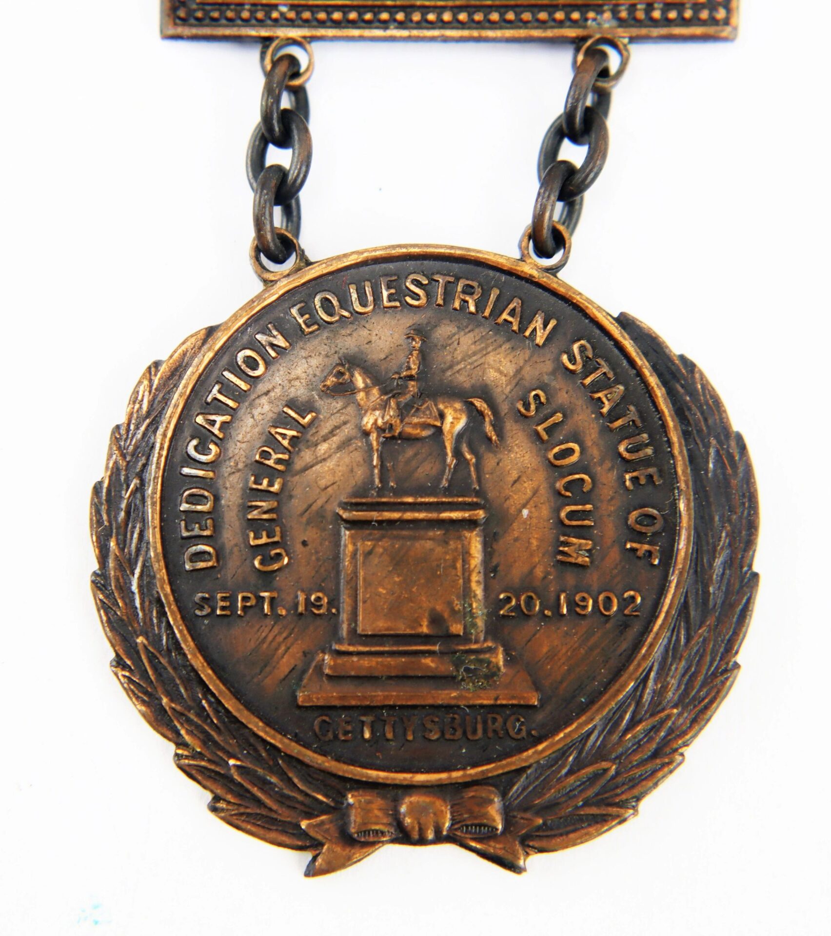 Gettysburg Monument Dedication Badge for the Statue of General Slocum ...