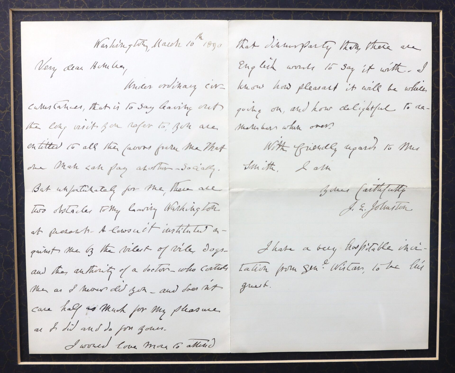 Joseph E. Johnston Document / SOLD - Union Drummer Boy