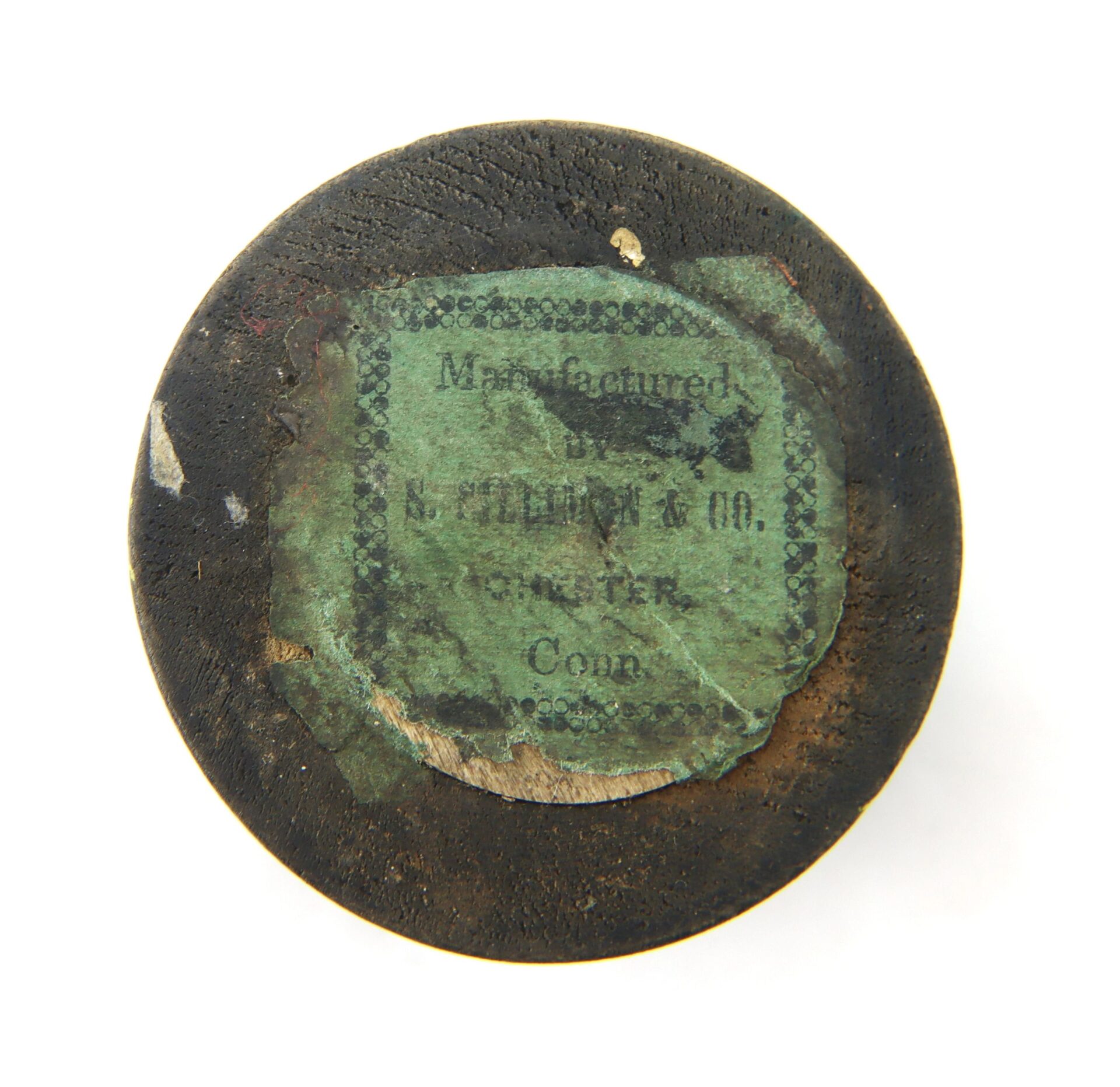 Civil War Inkwell with Maker’s Label - Union Drummer Boy