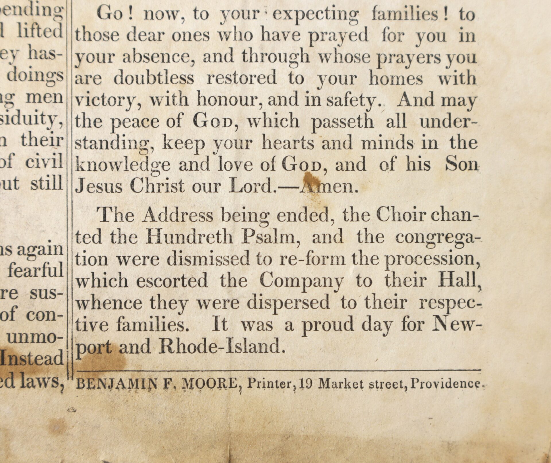 Dorr Rebellion Broadside Newport Rhode Island Artillery - Union Drummer Boy