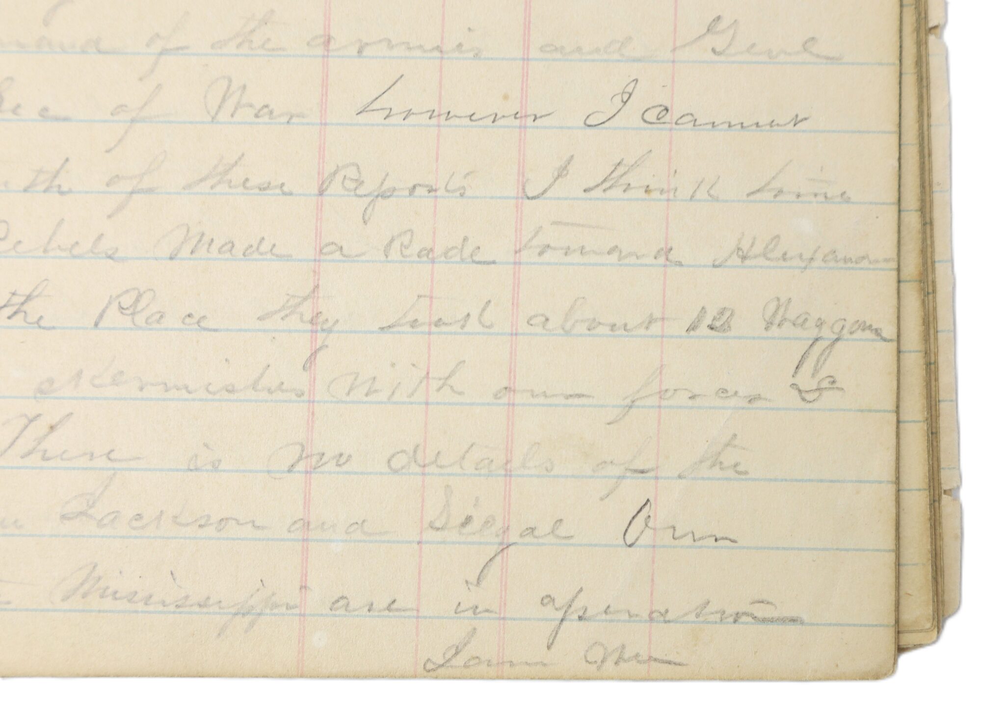 Civil War Union Soldier’s Diary - Union Drummer Boy