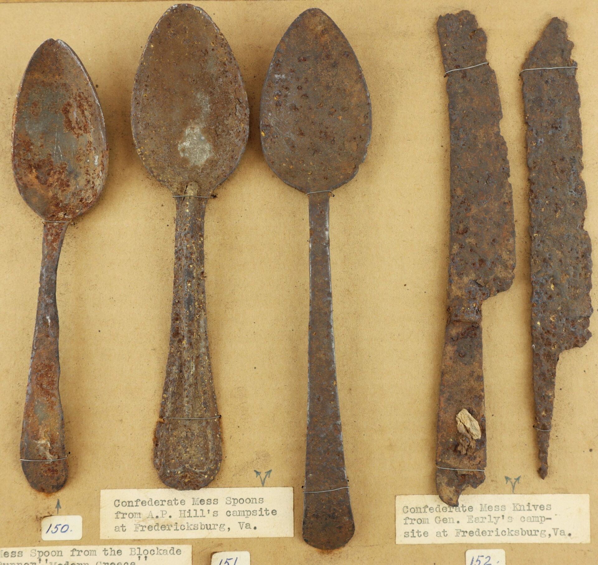 Collection of Relic Civil War Utensils / Sold - Union Drummer Boy
