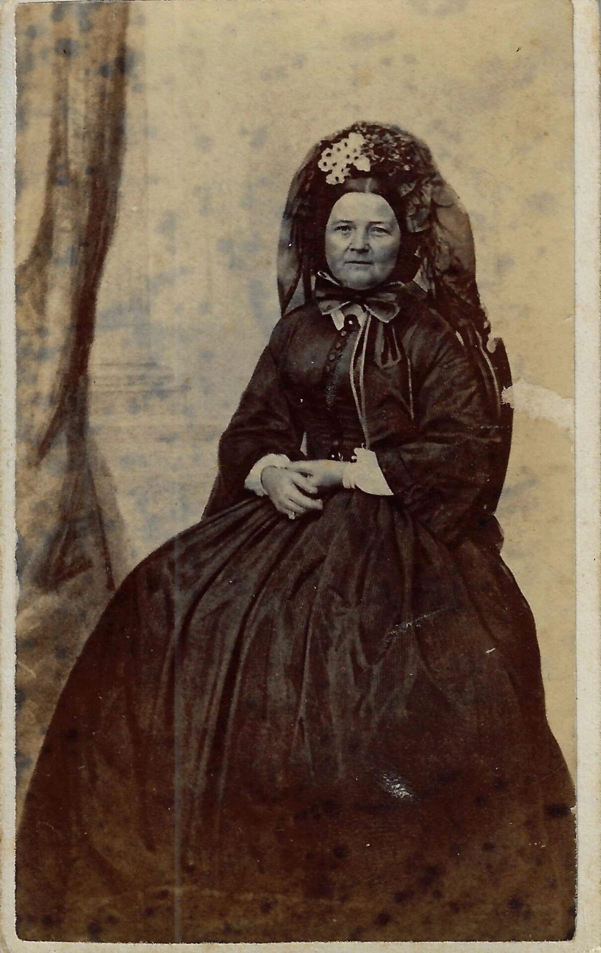 CDV of Mary Todd Lincoln in Mourning Dress / SOLD - Union Drummer Boy