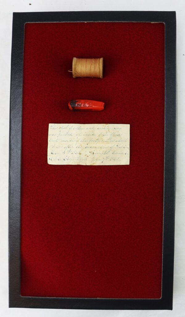 Thread Spool and Sealing Wax Picked Up at Yorktown, Virginia, May 4 ...