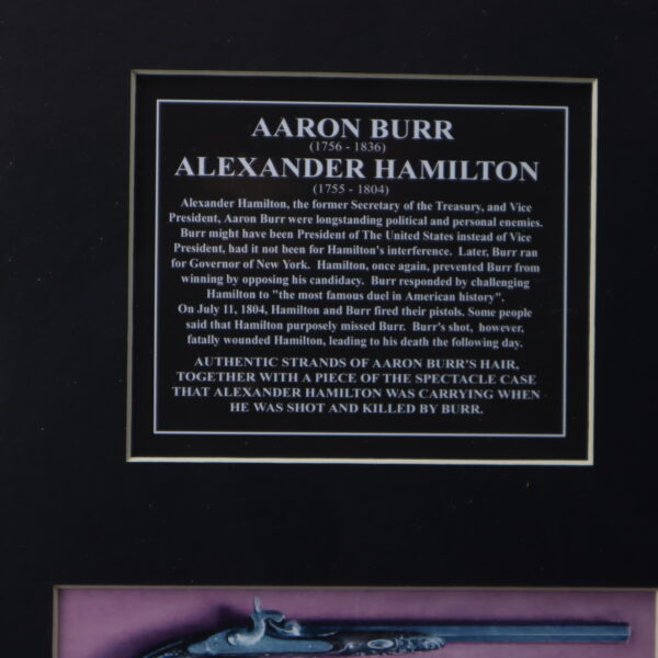 Aaron Burr & Alexander Hamilton Historic Framed Display - Union Drummer Boy