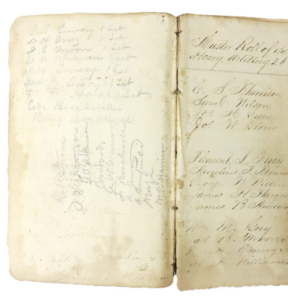Confederate Muster Roll and Guard Duty Journal - Union Drummer Boy