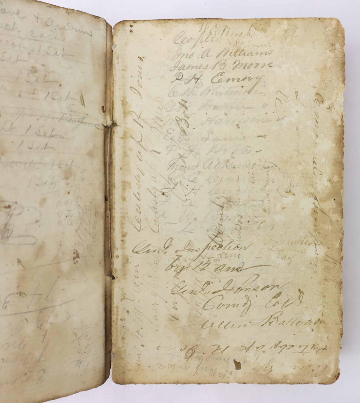 Confederate Muster Roll and Guard Duty Journal - Union Drummer Boy
