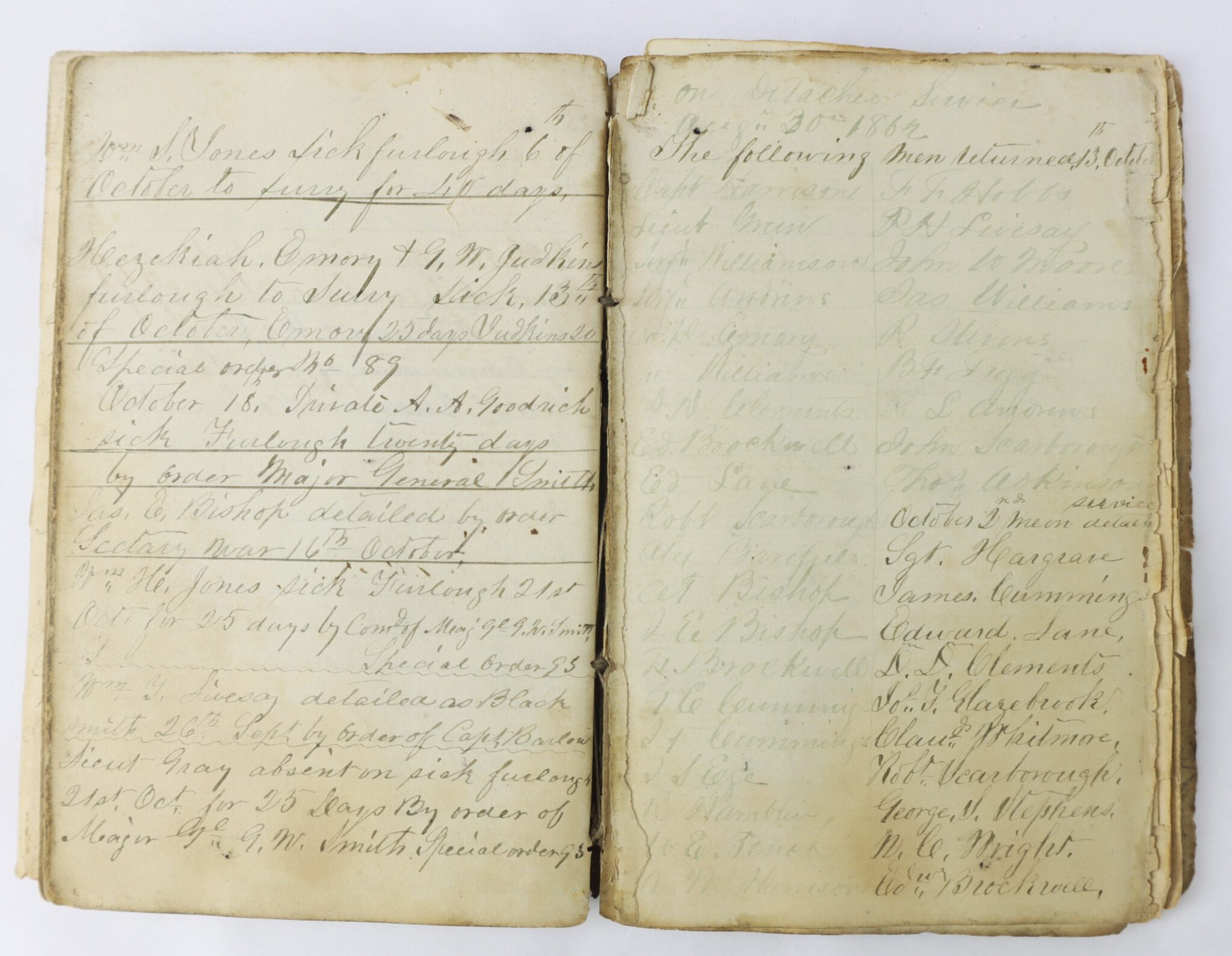 Confederate Muster Roll and Guard Duty Journal - Union Drummer Boy